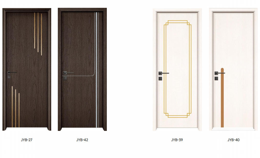 Customized Laminating Decorative Line Panels Door Designs - Jilphar Home